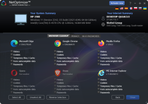 Features - NetOptimizer